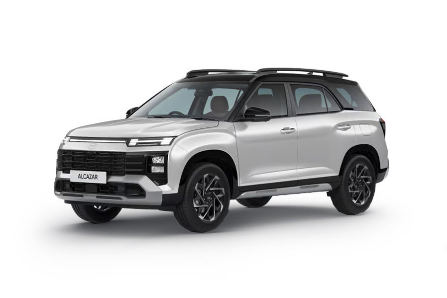 Hyundai Alcazar Atlas White Dual Tone Colour - Atlas White Dual Tone ...