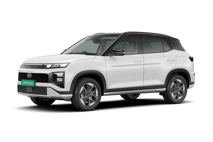 Hyundai Creta Electric Atlas White Dual Tone Colour - Atlas White Dual ...