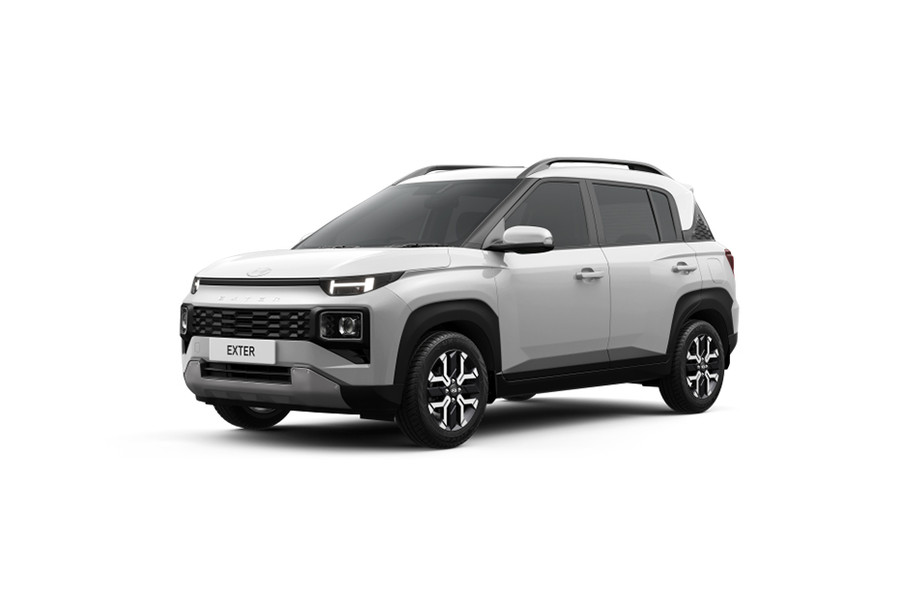 Hyundai Exter Atlas White Colour - Atlas White Exter Price