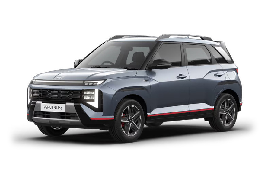 Hyundai Venue N Line Hazel Blue Colour - Hazel Blue Venue N Line Price