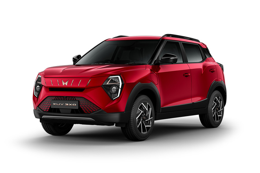 Mahindra XUV 3XO EV Tango Red Colour - Tango Red XUV 3XO EV Price