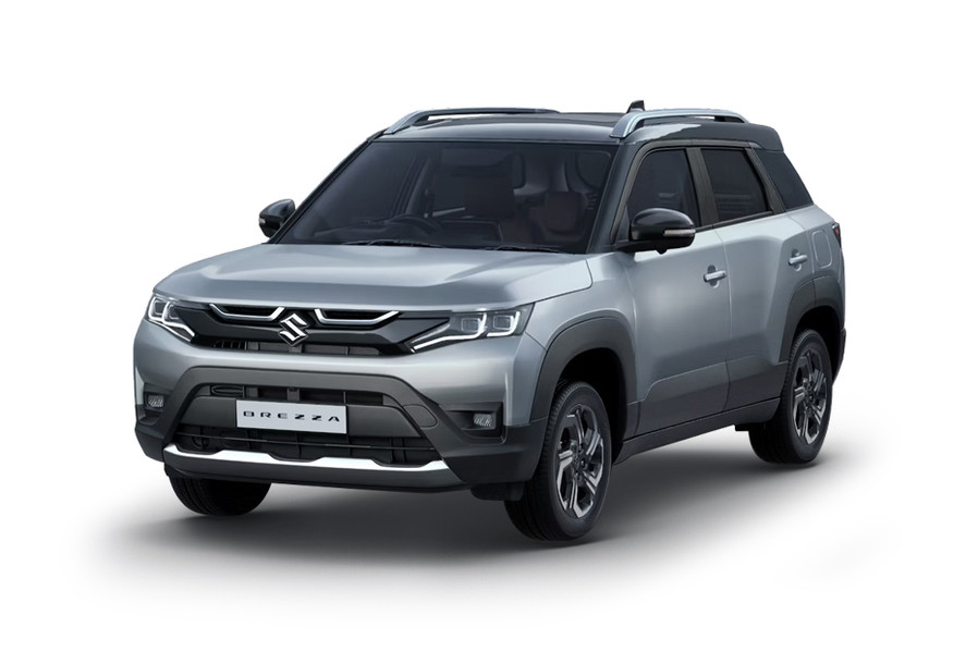 Maruti Brezza Splendid Silver With Bluish Black Roof Colour - Splendid ...
