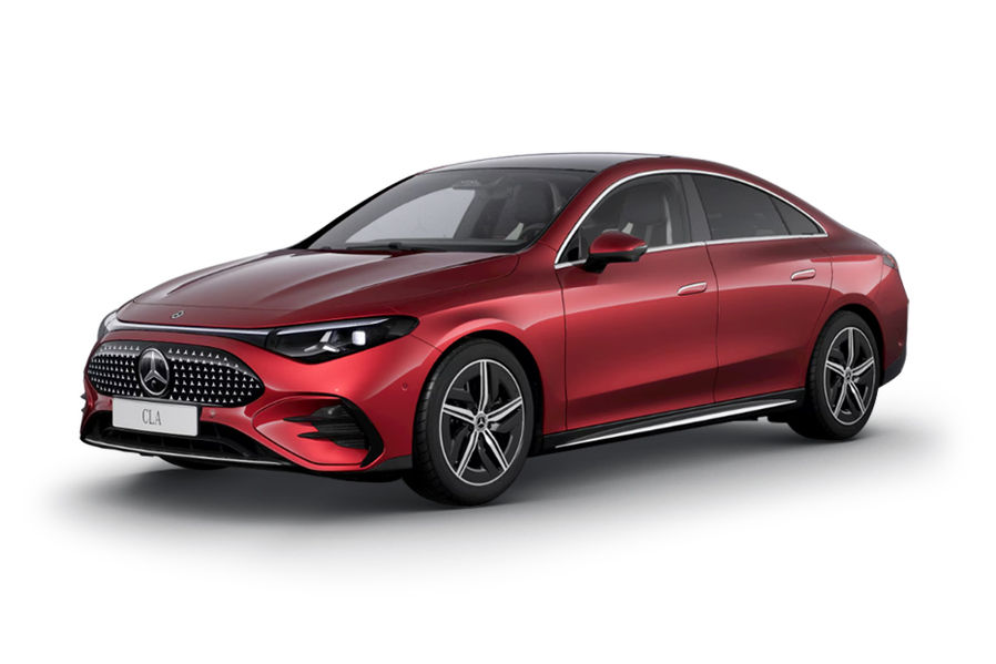 Mercedes-Benz CLA Electric Patagonia Red Metallic Colour - Patagonia ...