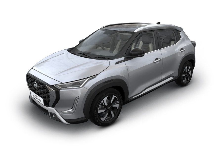 Nissan Magnite Blade Silver With Onyx Black Colour - Blade Silver With ...