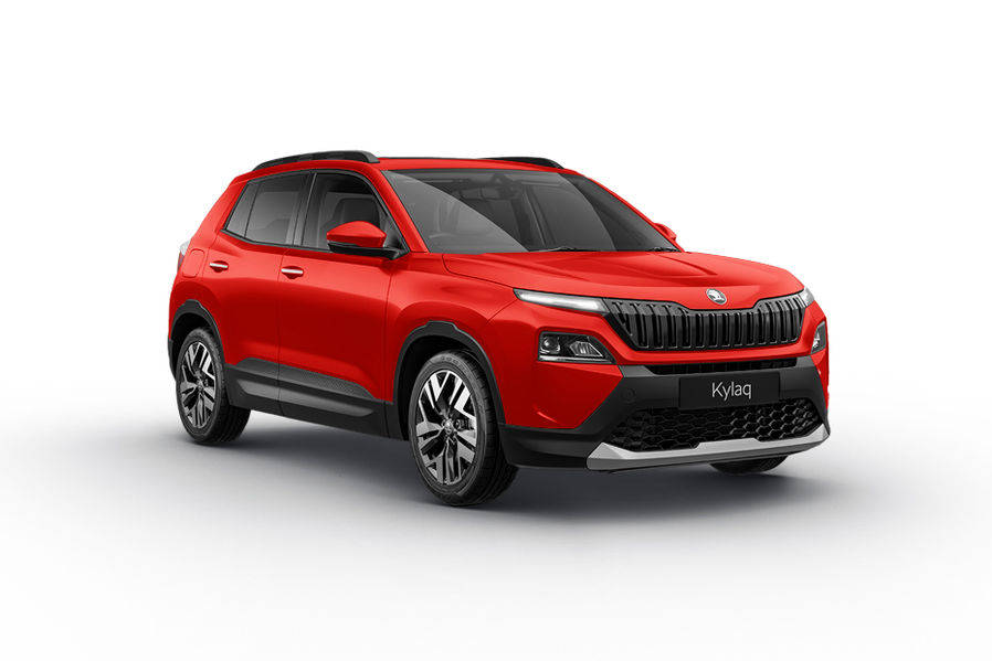 Skoda Kylaq Cherry Red Colour - Cherry Red Kylaq Price