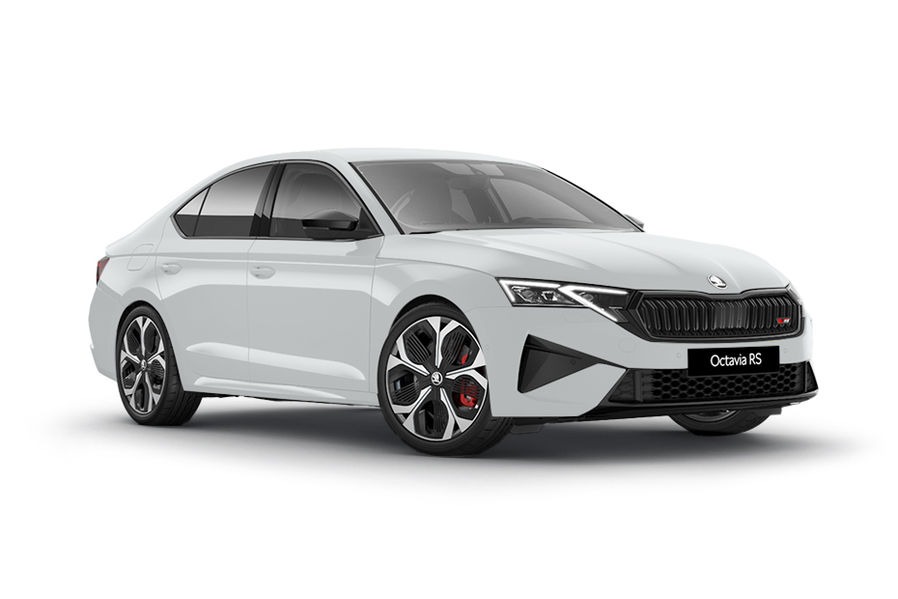 Skoda Octavia RS Candy White Colour - Candy White Octavia RS Price