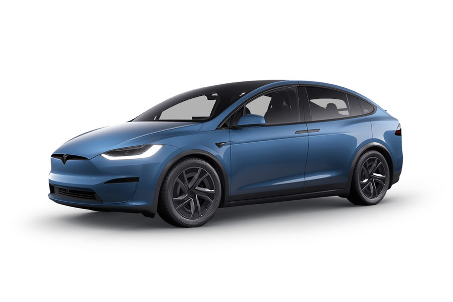Tesla Model X Frost Blue Metallic Colour - Frost Blue Metallic Model X ...