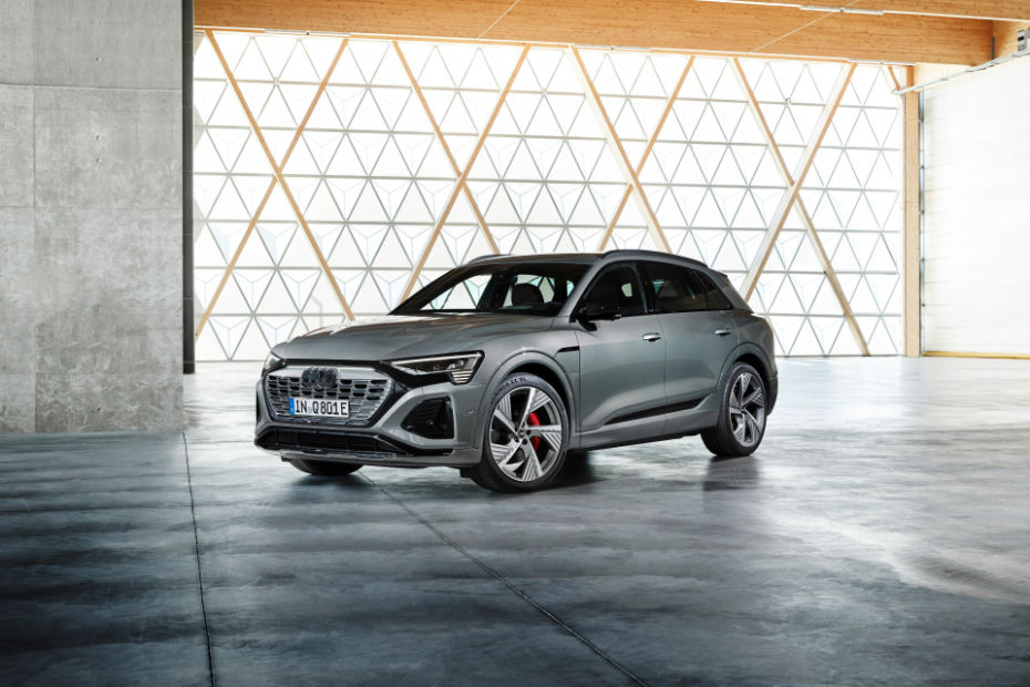 Audi Debuts Its New Four Rings Logo With The New Q8 e-Tron | CarDekho.com