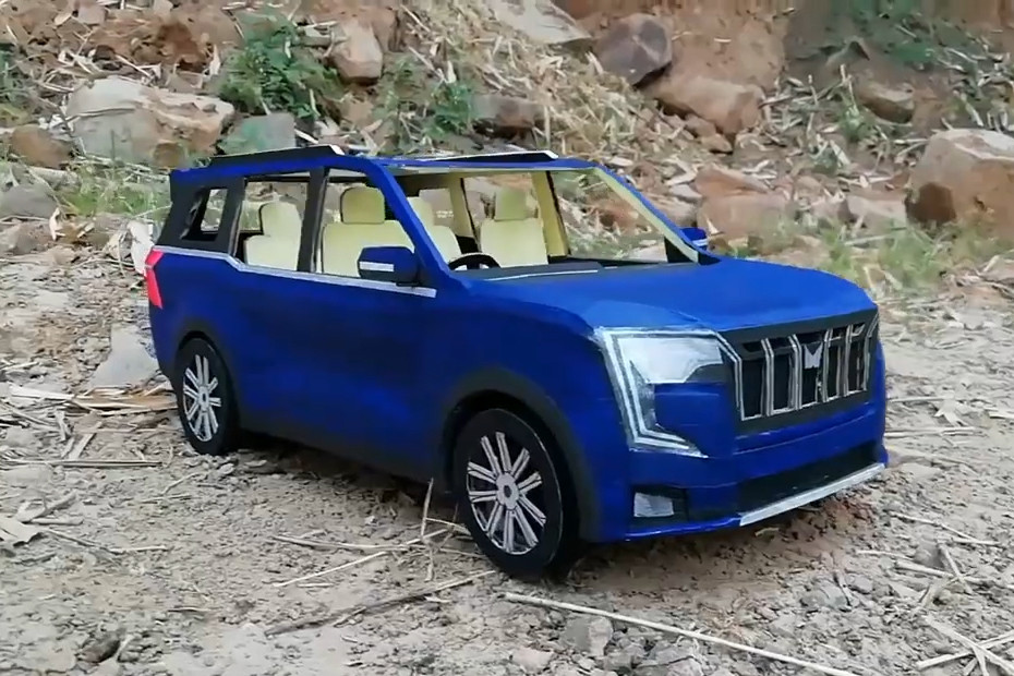 Take A Look At This Cardboard Model Of Mahindra XUV700 | CarDekho.com