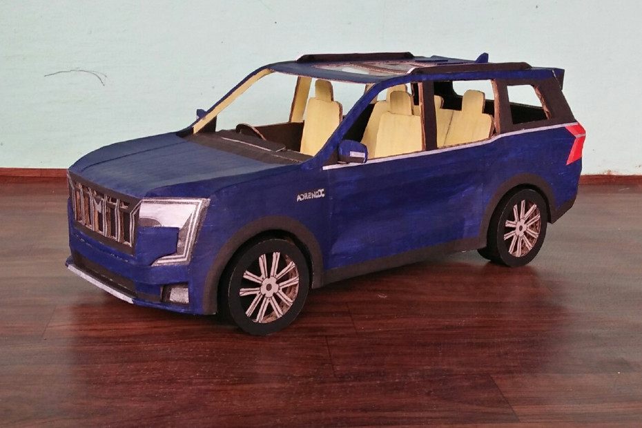 Take A Look At This Cardboard Model Of Mahindra XUV700 | CarDekho.com