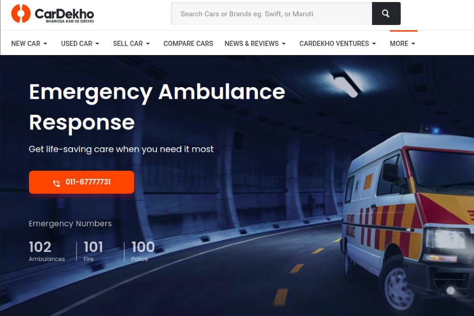 CarDekho Group And Medulance Will Provide Medical Services Via Its App ...