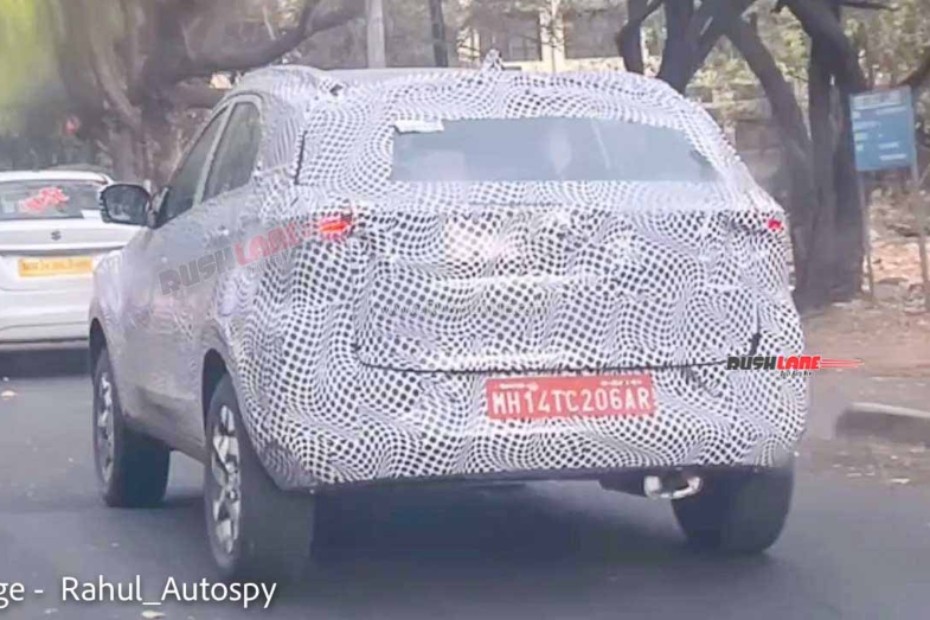 2024 Tata Nexon Spied Revealing An Outline Of Its New Front Profile ...