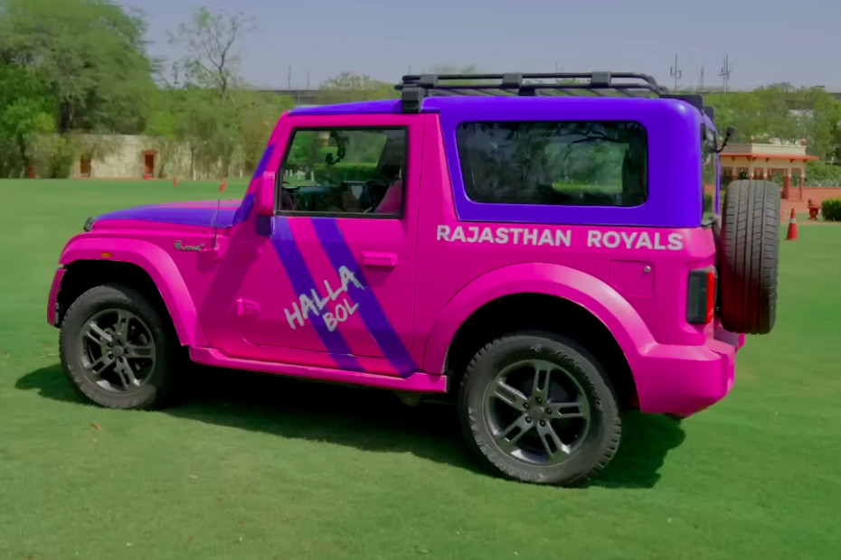 Mahindra Thar Gets Special Livery To Match Colours Of IPL Team ...