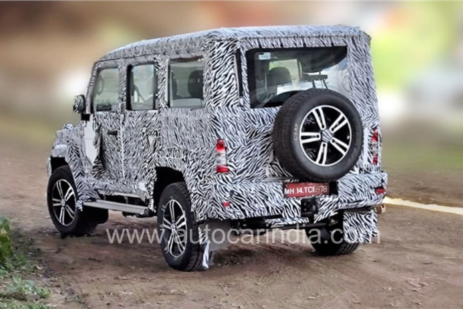 5-door Force Gurkha Spied Again Showing A New Electronic 4WD Shifter ...