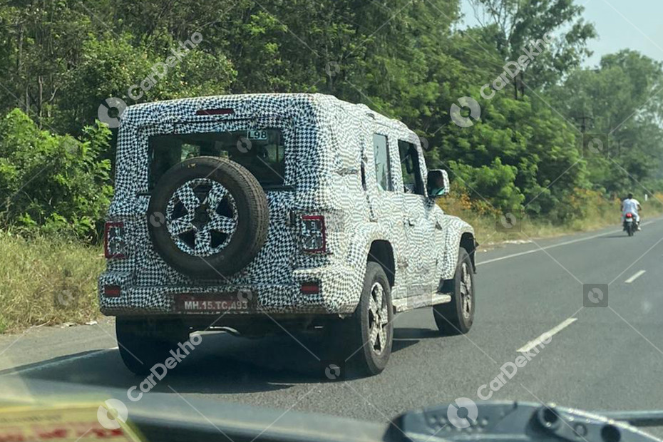 Mahindra Thar 5-door Spied Again, Rear Profile Seen In Detail ...