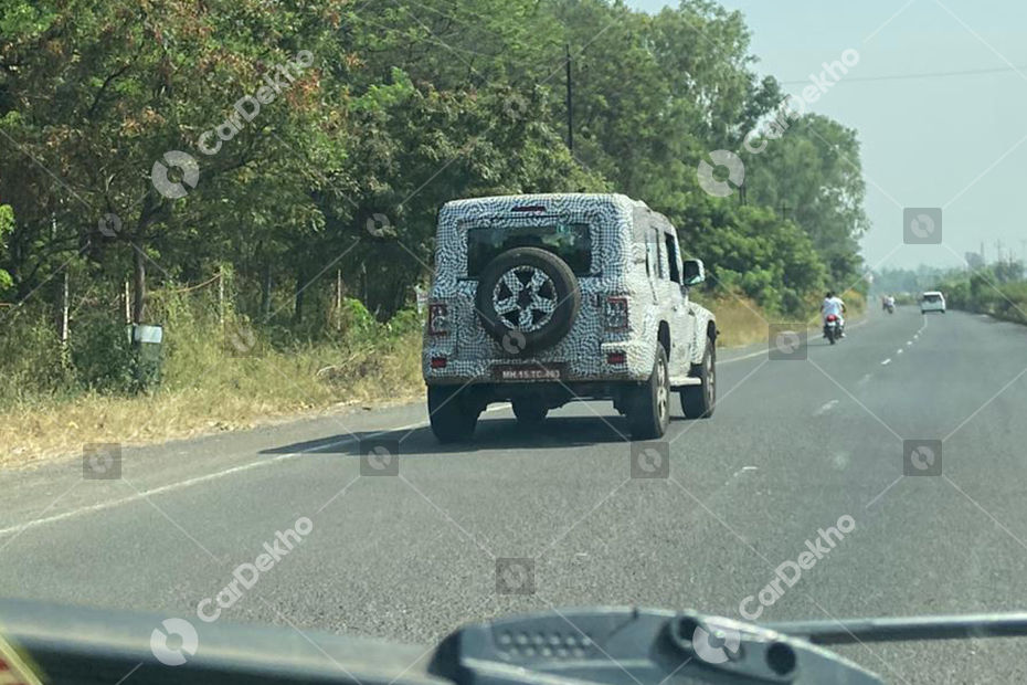 Mahindra Thar 5-door Spied Again, Rear Profile Seen In Detail ...