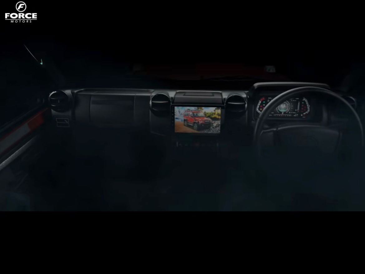 New Force Gurkha 5-door Interior Teased, Digital Instrument Cluster ...