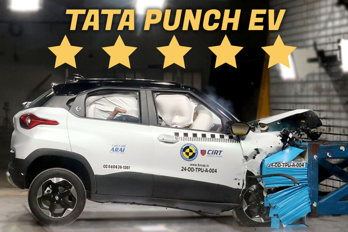 Tata Punch EV Crash Tested At Bharat NCAP, Scores 5 Stars | CarDekho.com
