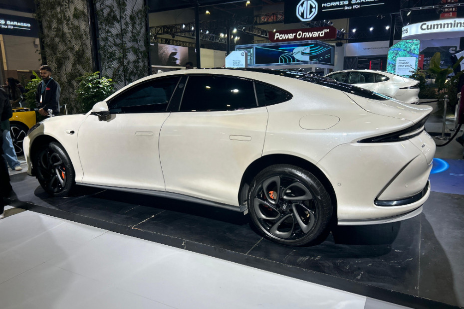 Bharat Mobility Global Expo 2025: MG iM 5 Electric Sedan Showcased In ...