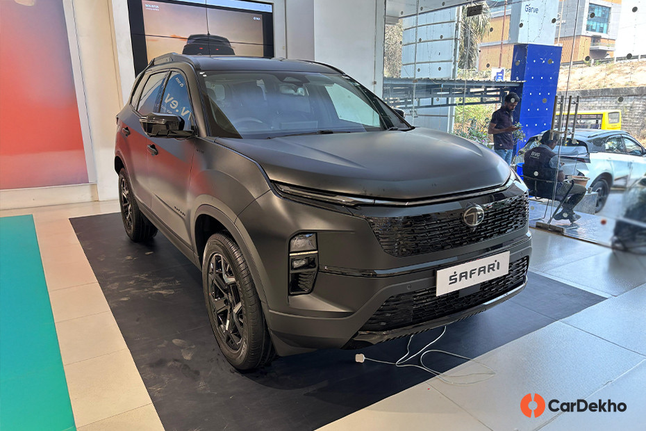 Tata Safari Stealth Edition Reaches Dealerships After Its Recent Launch ...