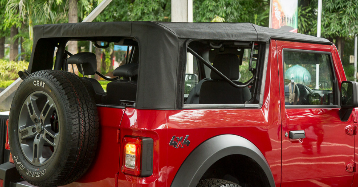 Mahindra Thar Soft Top Convertible Roof Variants Discontinued In India ...