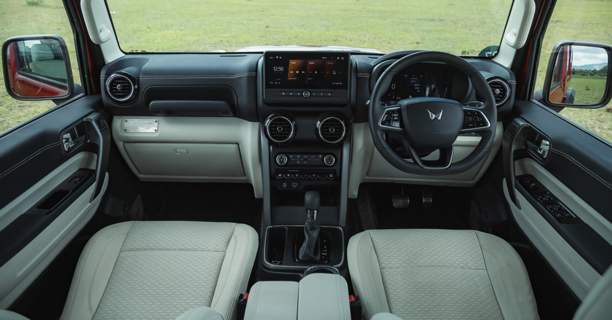 Upcoming Mahindra Thar 3-door Facelift Spied With Thar Roxx-like Tail Lights And New Alloy Wheel ...