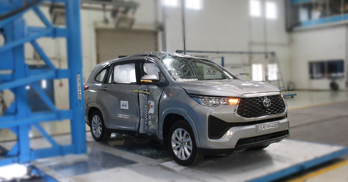 Toyota Innova Hycross Scores A Full Five-Star Safety Rating In Bharat ...