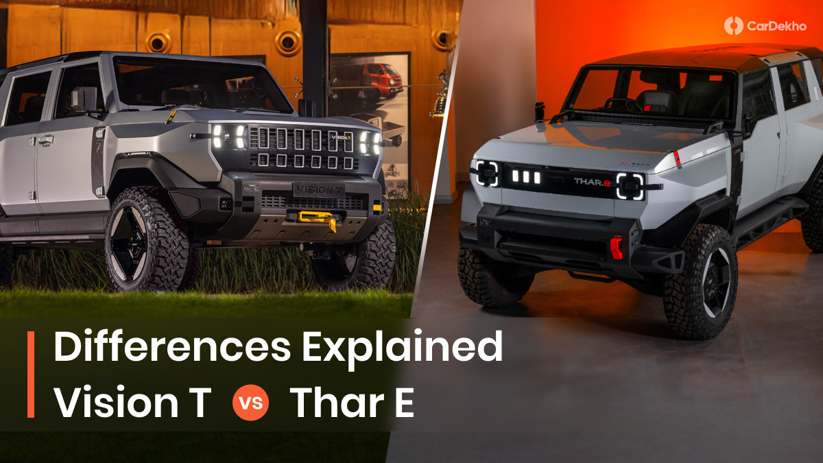 Mahindra Vision T vs Mahindra Thar E: Exterior And Interior Design Compared In 10 Images ...
