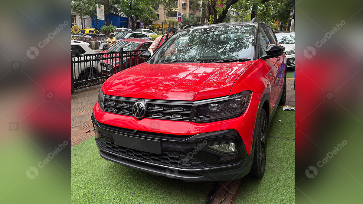 Volkswagen Taigun GT Line's Flash Red Colour Arrives At Dealerships ...