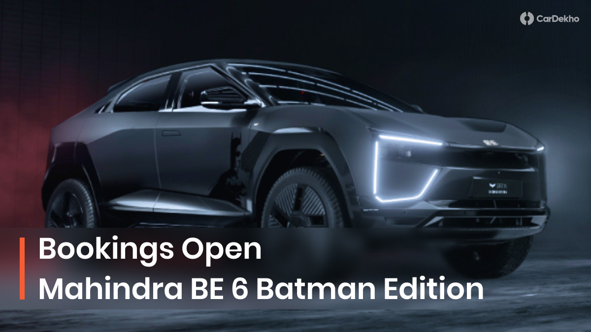 Mahindra BE 6 Batman Edition Bookings Open For A Limited 999 Units ...