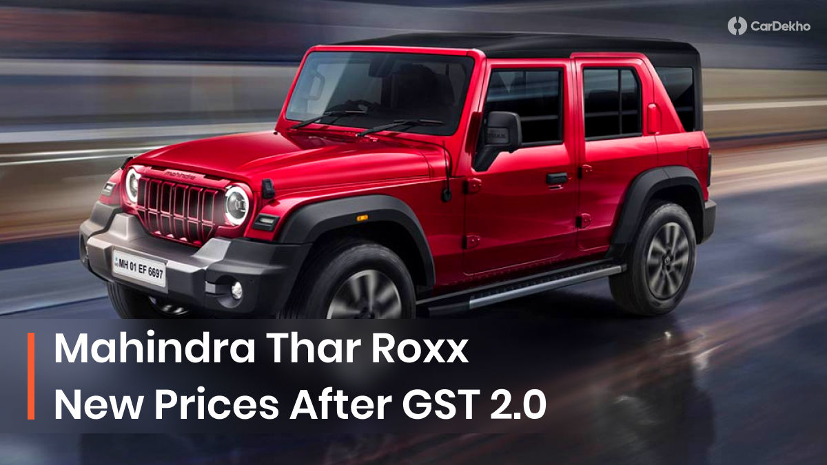 Mahindra Thar Roxx New Prices After GST Cut: Prices Reduced By Up To Rs ...
