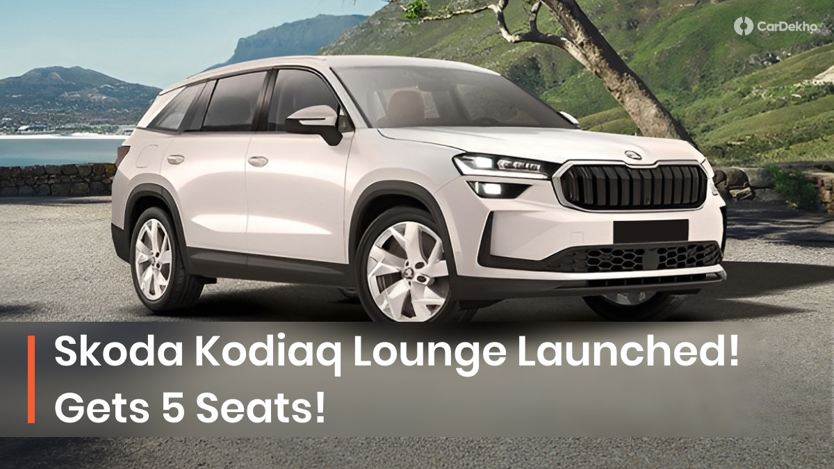 Skoda Kodiaq Lounge 5-Seater Launched At 39.99 Lakh; Exterior, Interior, Powertrain, Features ...