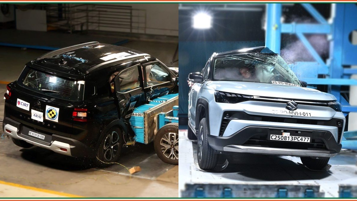 Citroen Aircross vs Maruti Victoris Bharat NCAP (BNCAP) Crash Test ...