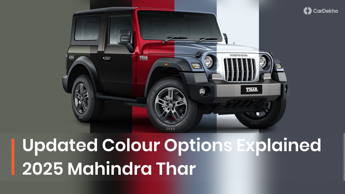 2025 Mahindra Thar 3-door Facelift Colour Options Image Gallery: Tango ...