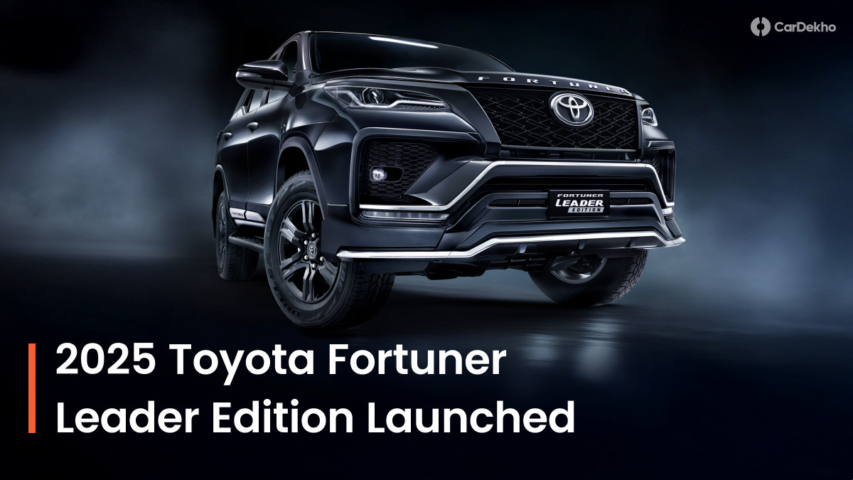 2025 Toyota Fortuner Leader Edition Launched: Check Out The New ...