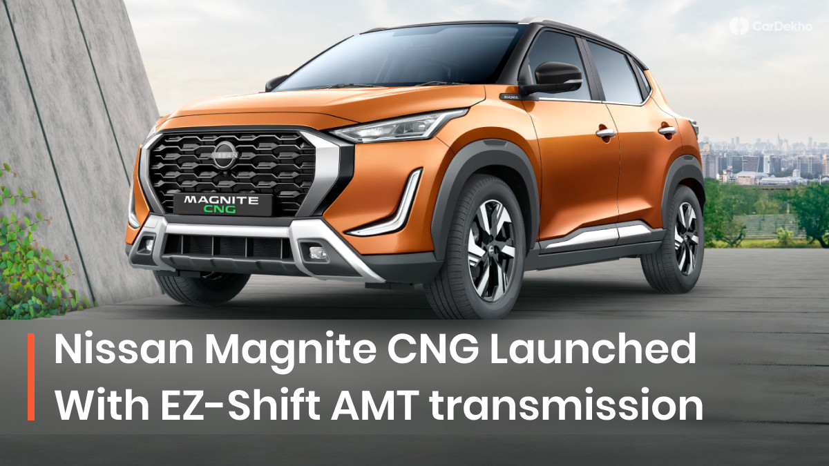 Nissan Magnite AMT (EZ-Shift) Now Gets A Dealer-fit CNG kit For Rs ...