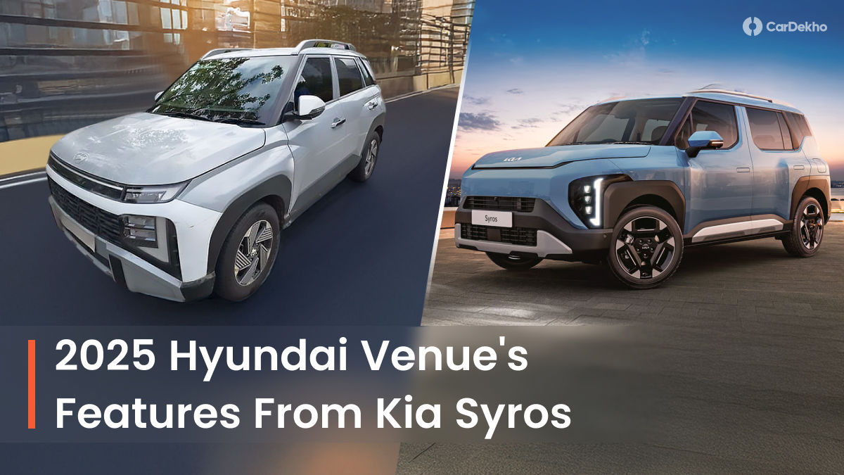 2025 Hyundai Venue Can Get These 9 Features From The Kia Syros: Dual 12 ...