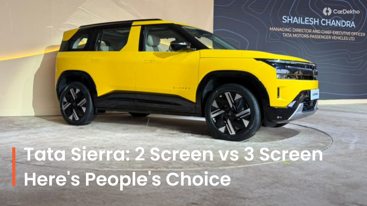 2025 Tata Sierra Dual-Screen vs Triple-Screen Dashboard Poll: We Asked ...