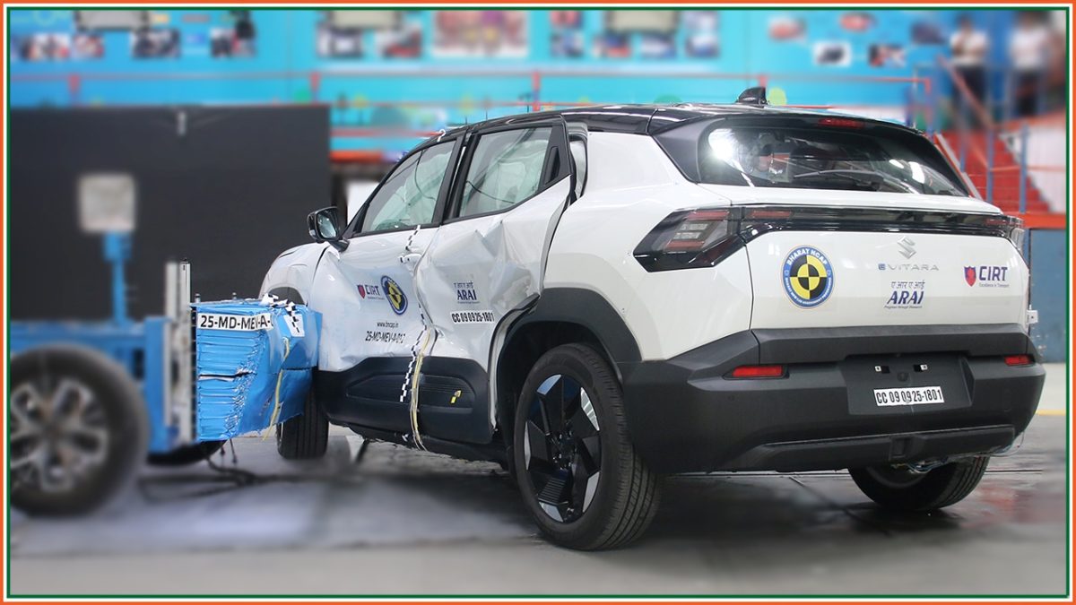 2025 Maruti e Vitara Scores 5 Stars In Bharat NCAP Crash Test ...
