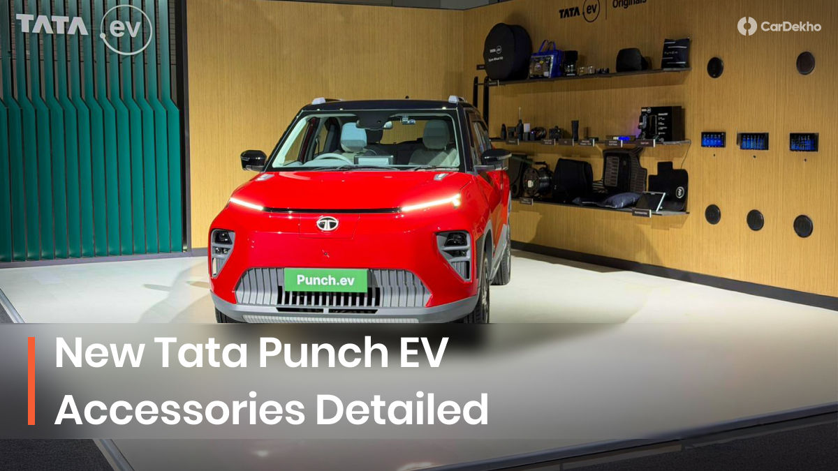2026 Tata Punch EV Facelift Accessories Showcased During Launch ...
