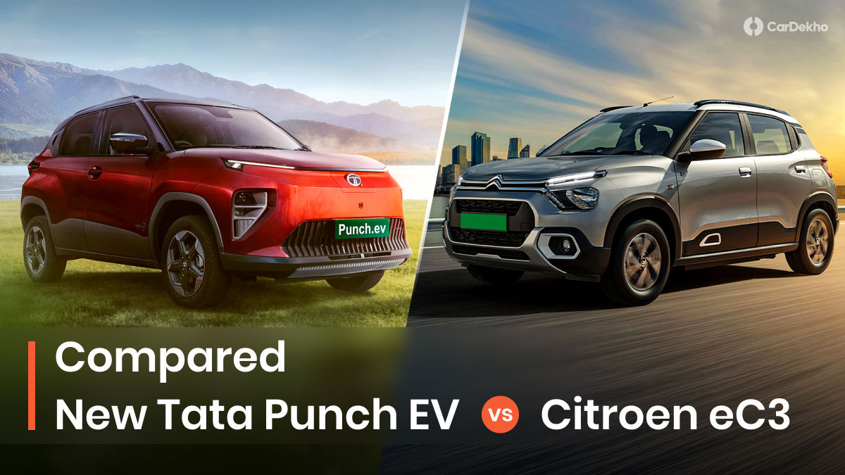 2026 Tata Punch EV vs Citroen eC3 Specifications Comparison: Dimensions ...