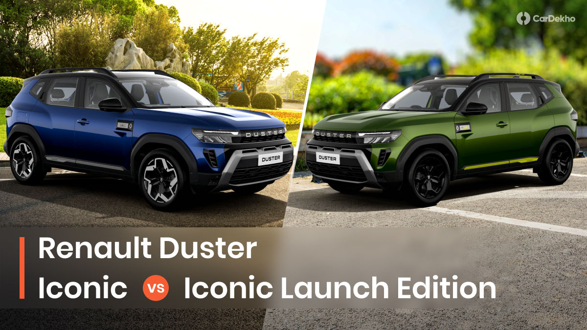 Renault Duster Iconic Vs Iconic Launch Edition Compared: Design ...