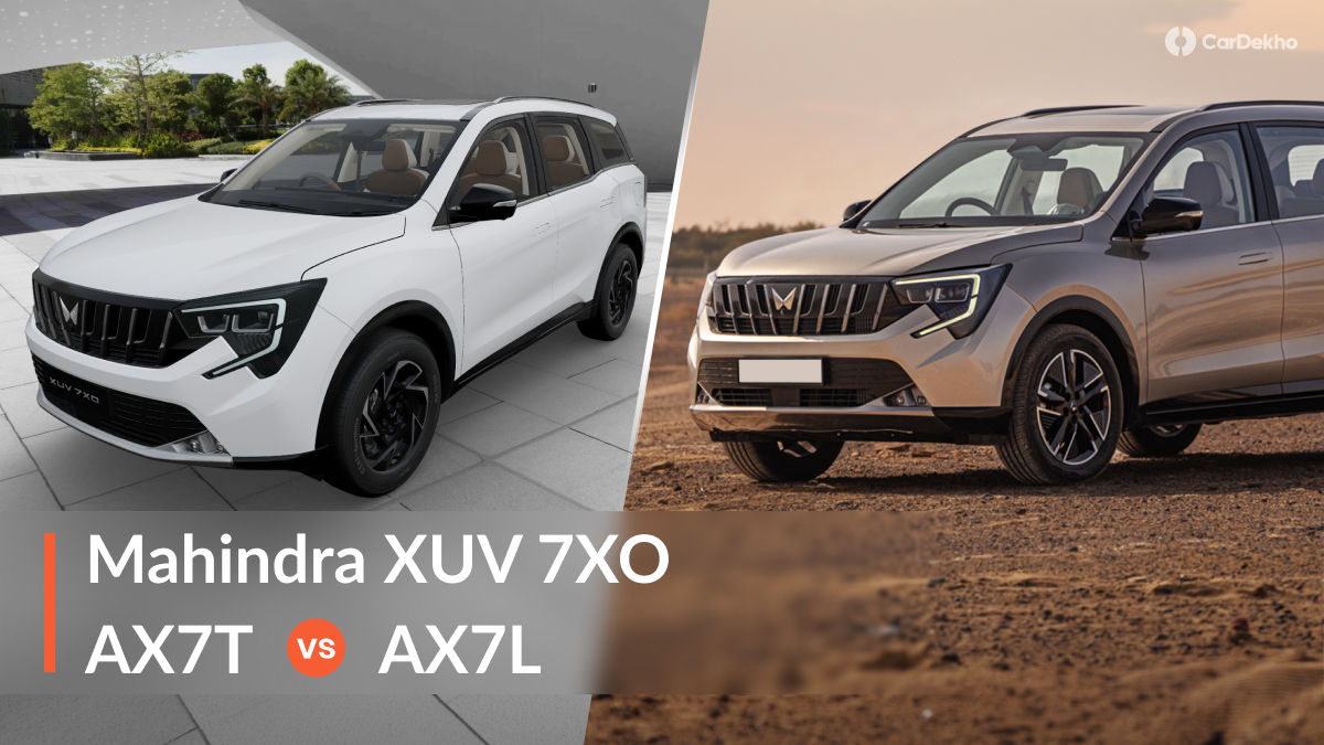 Mahindra XUV 7XO AX7 T vs AX7 L: Price, Design, Interior, Features ...