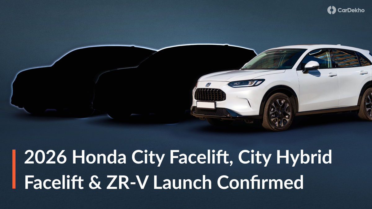 2026 Honda City Facelift, City Hybrid Facelift & Honda ZR-V Launch Date ...