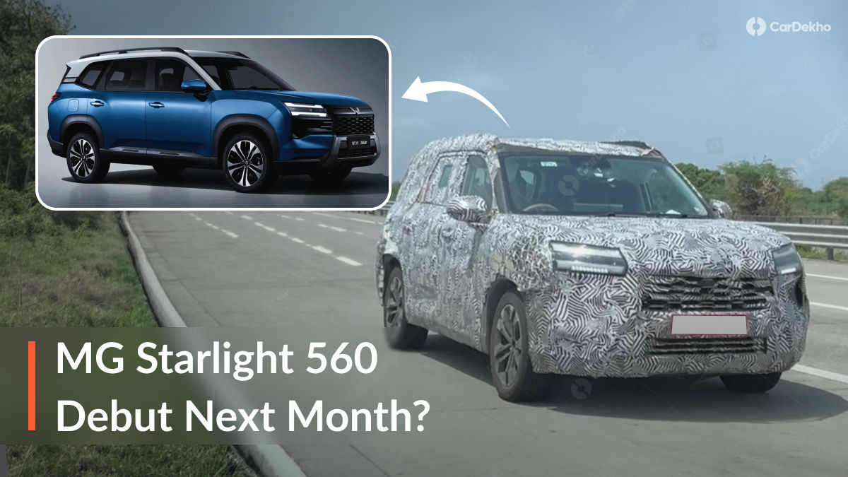 MG Starlight 560 Plug-in Hybrid SUV To Debut In India On July 16 ...